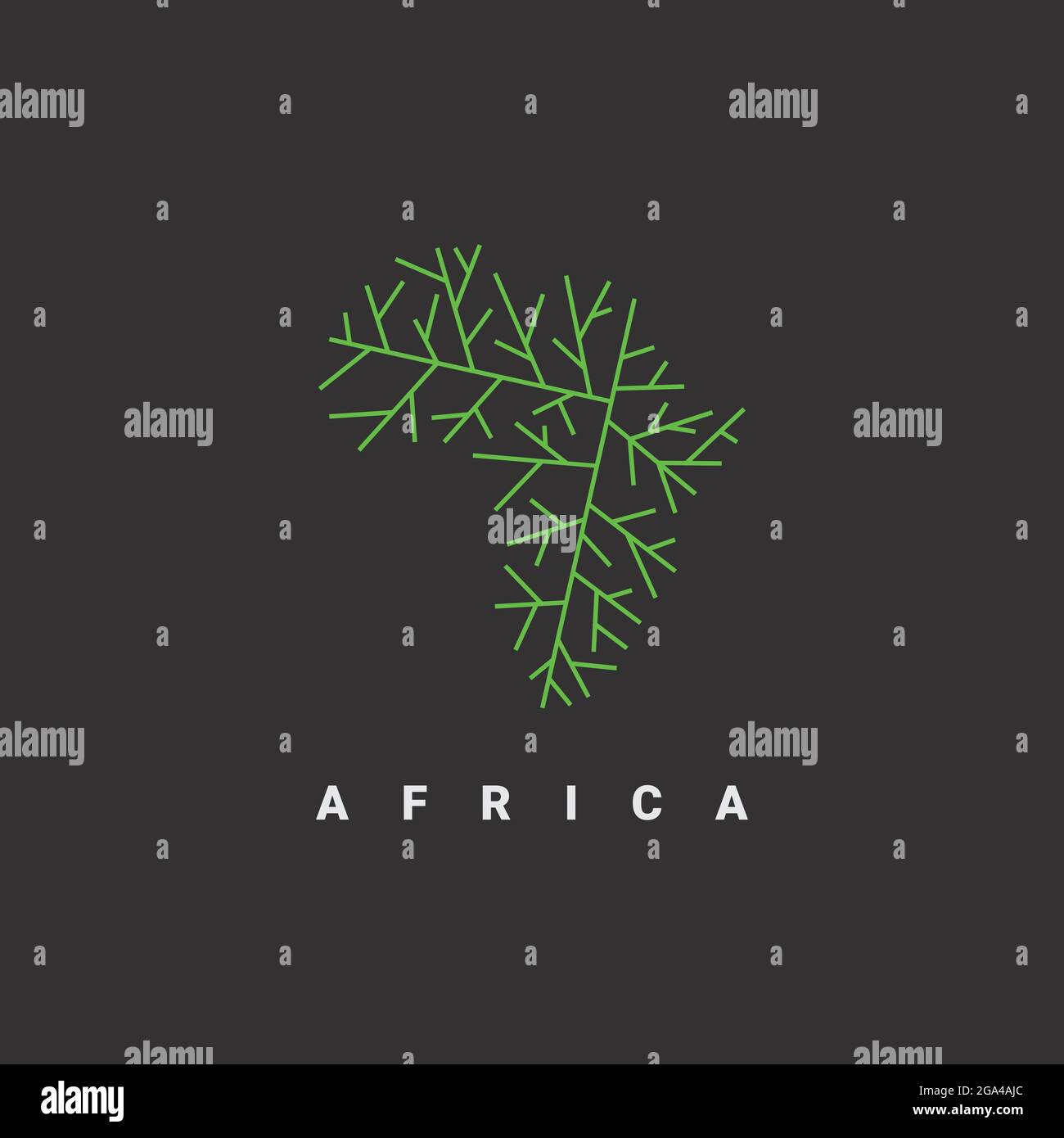 Africa map logo design vector template Stock Vector Image & Art - Alamy
