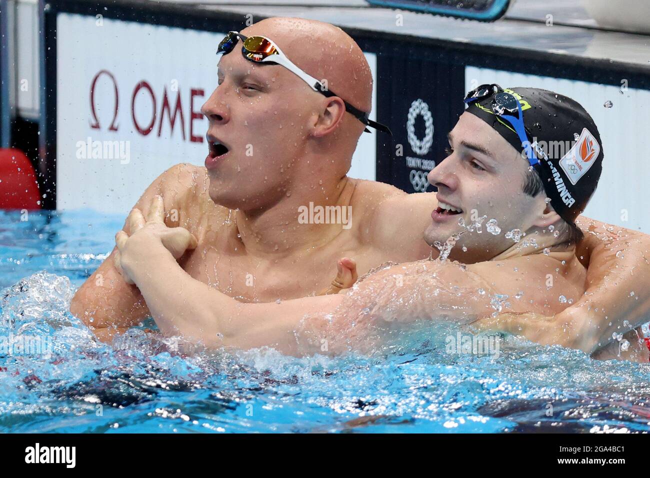 Tokio, Japan. 29th July, 2021. Swimming: Olympics, men, 200m ...