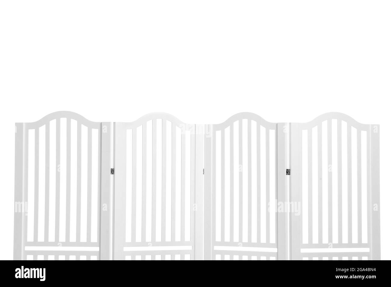 Modern folding screen on white background Stock Photo - Alamy