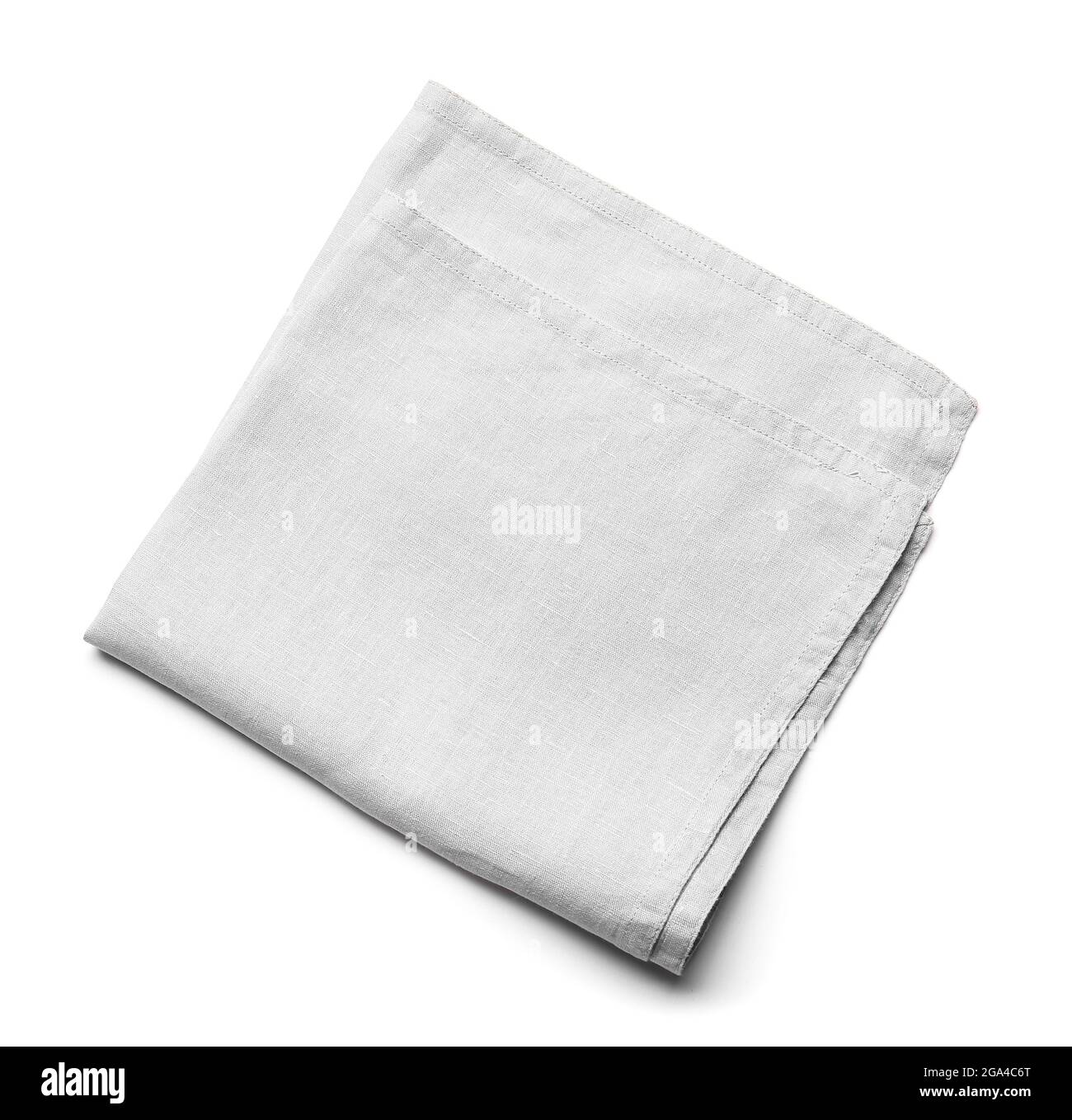 Clean napkin on white background Stock Photo - Alamy