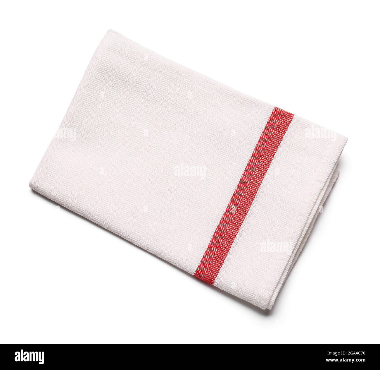 Clean napkin on white background Stock Photo - Alamy