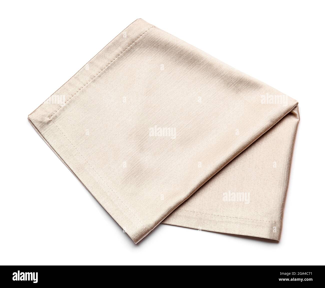 Clean napkin on white background Stock Photo - Alamy