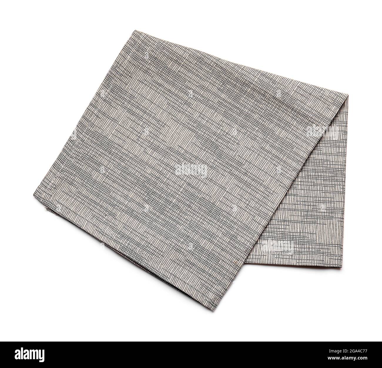 Clean napkin on white background Stock Photo - Alamy