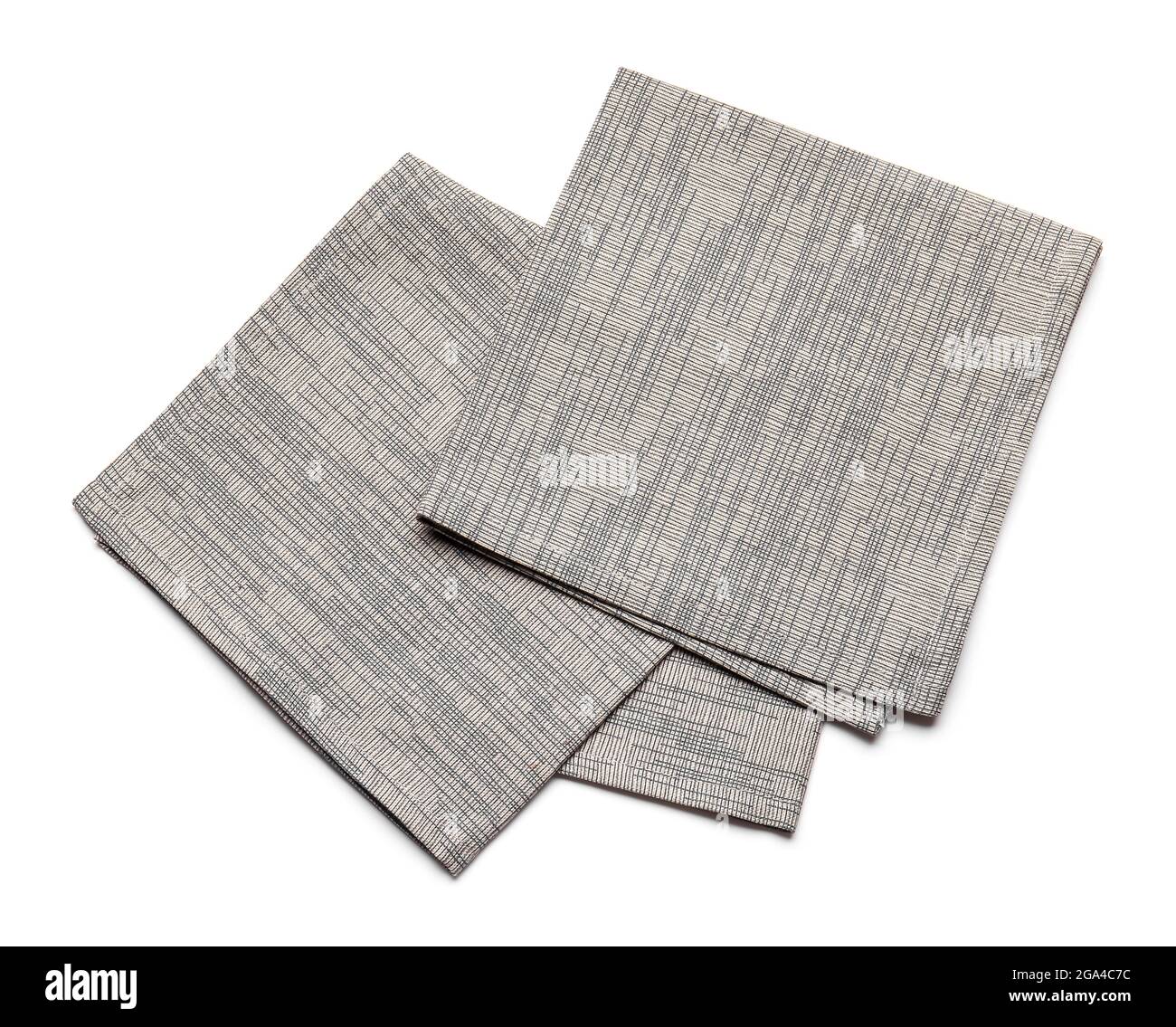 Clean napkins on white background Stock Photo - Alamy