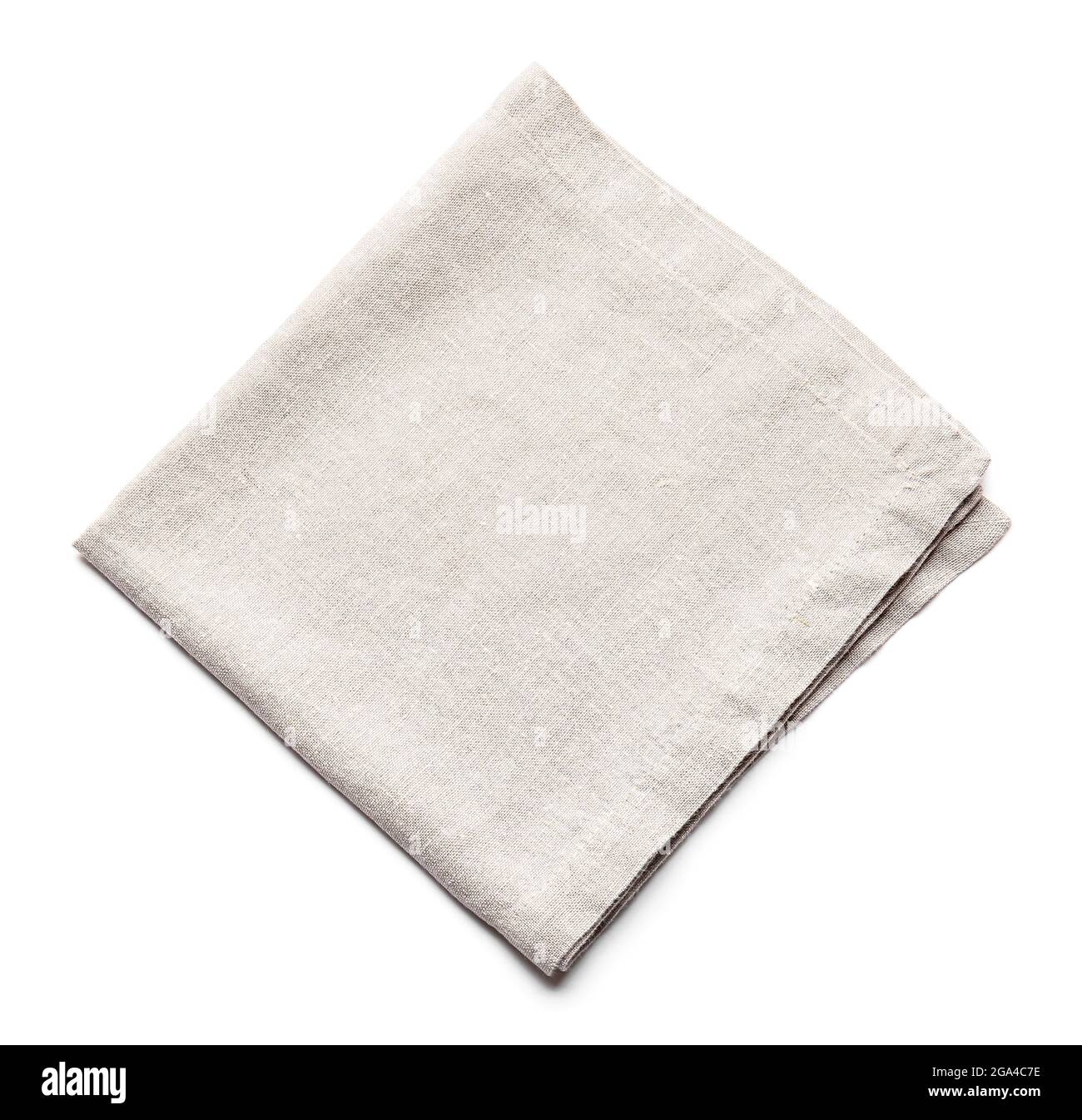 Clean napkin on white background Stock Photo - Alamy