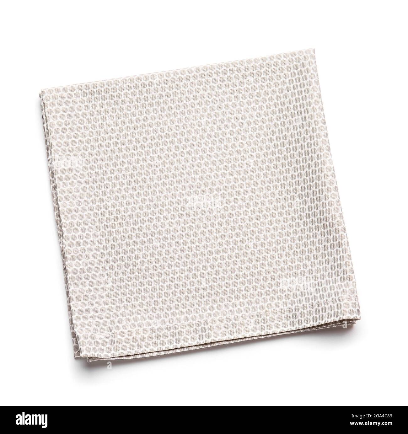 Clean napkin on white background Stock Photo - Alamy