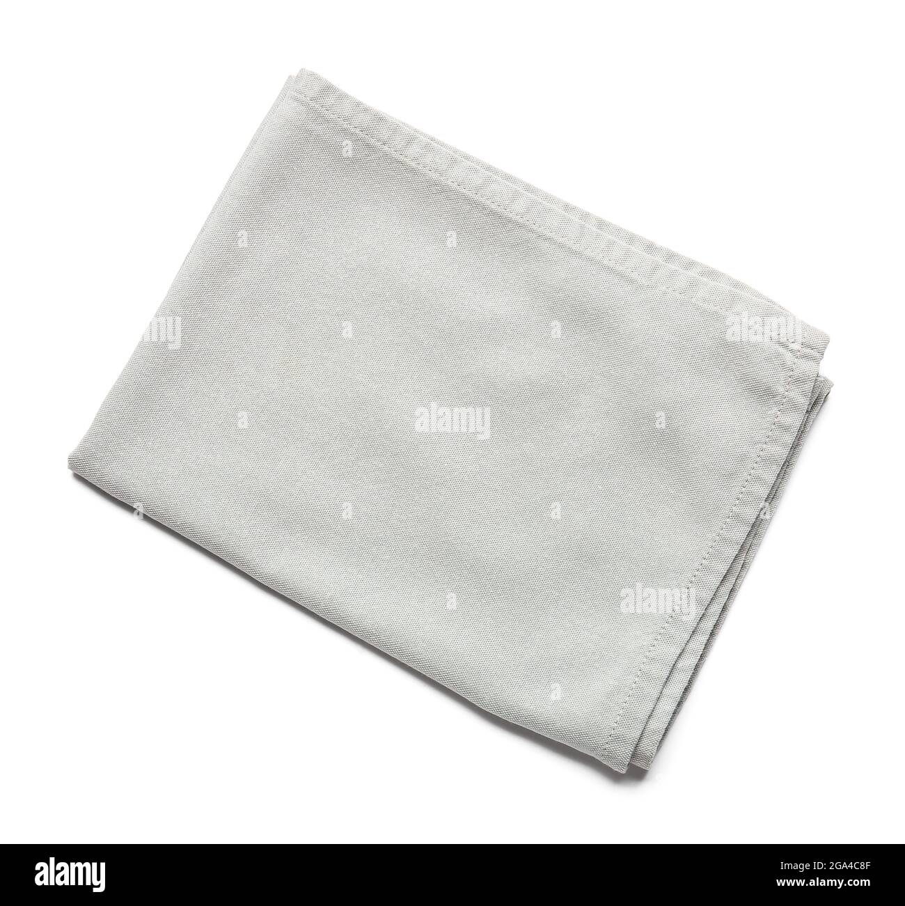 Clean napkin on white background Stock Photo - Alamy
