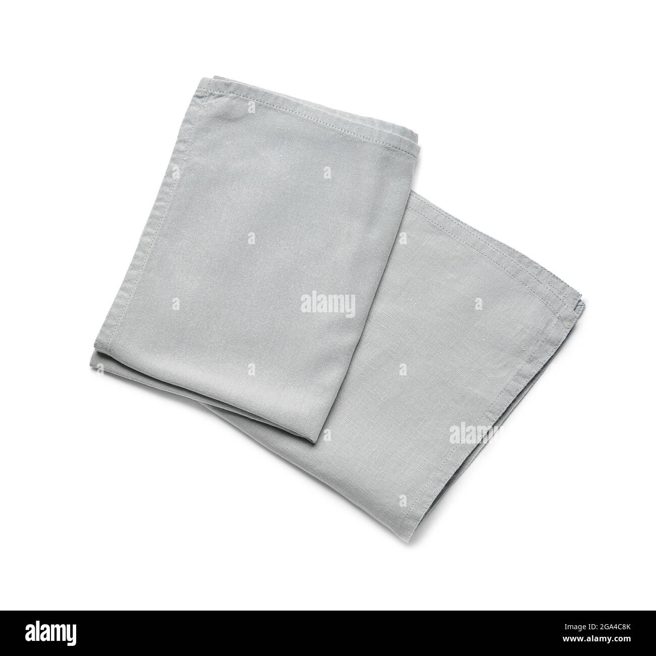 Clean napkins on white background Stock Photo - Alamy