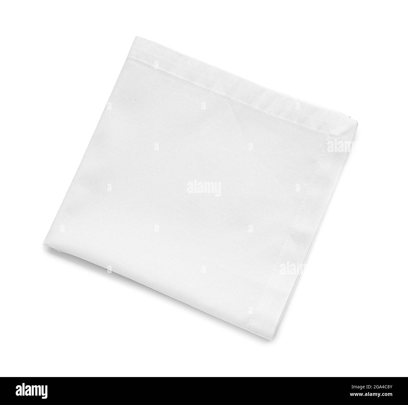 Clean folded napkin isolated Black and White Stock Photos & Images - Alamy