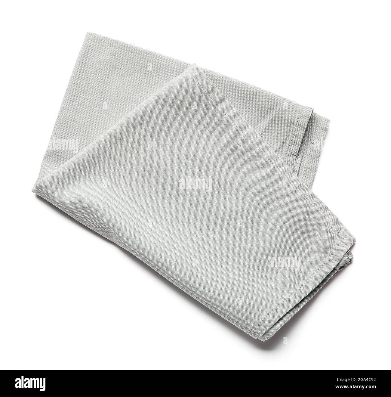 Clean napkin on white background Stock Photo - Alamy