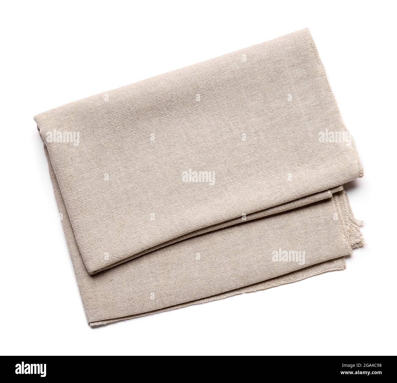 Clean napkin on white background Stock Photo - Alamy