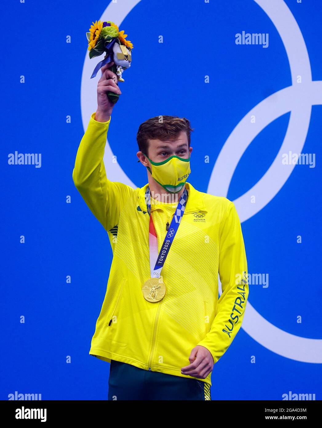 Australia’s Zac Stubblety-Cook receives his gold medal for the Men's ...