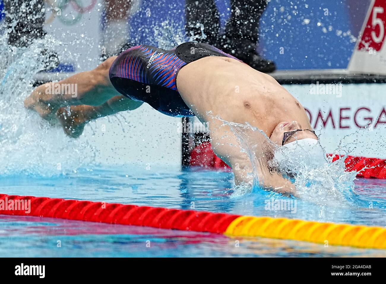 Swimming men 200m backstroke semifinals hi-res stock photography and ...
