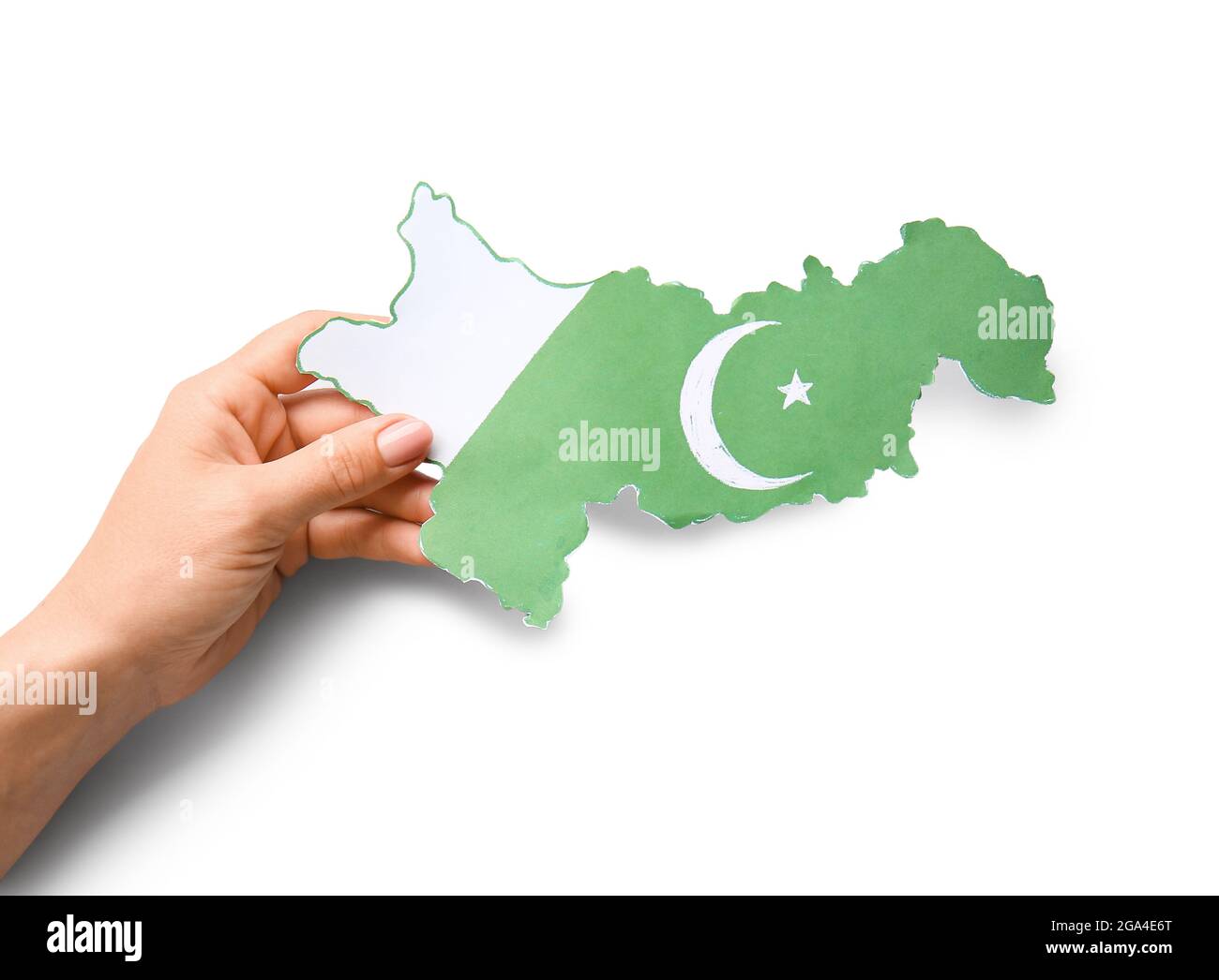 Pakistani flag map hi-res stock photography and images - Alamy