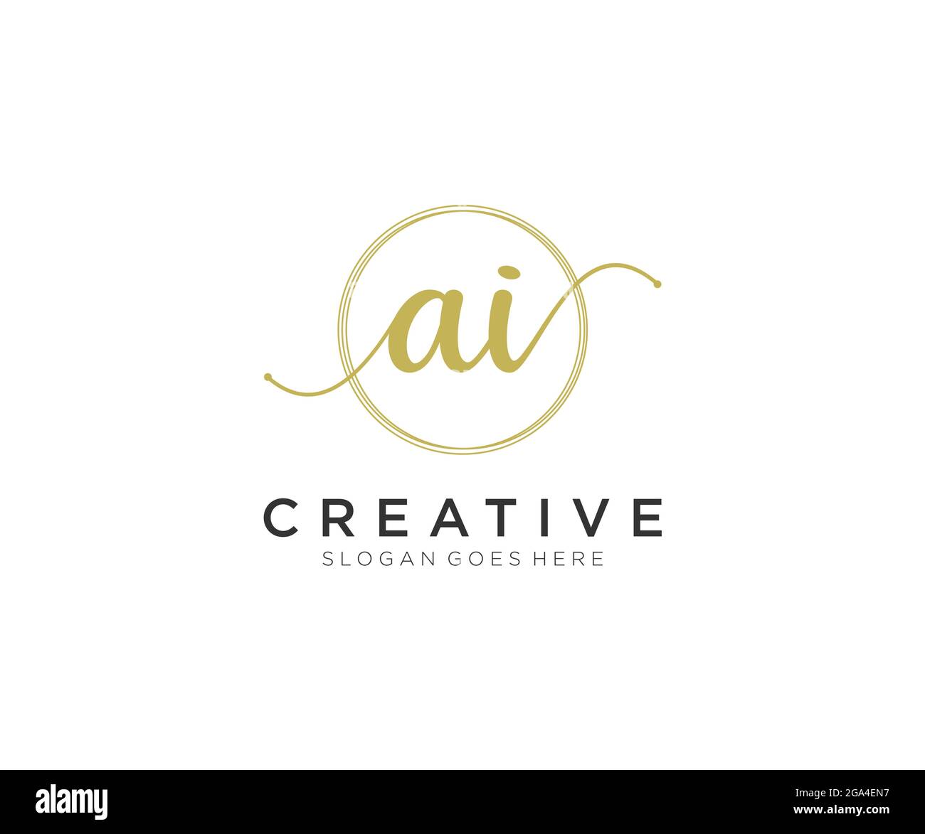 Ai initials logo hi-res stock photography and images - Alamy
