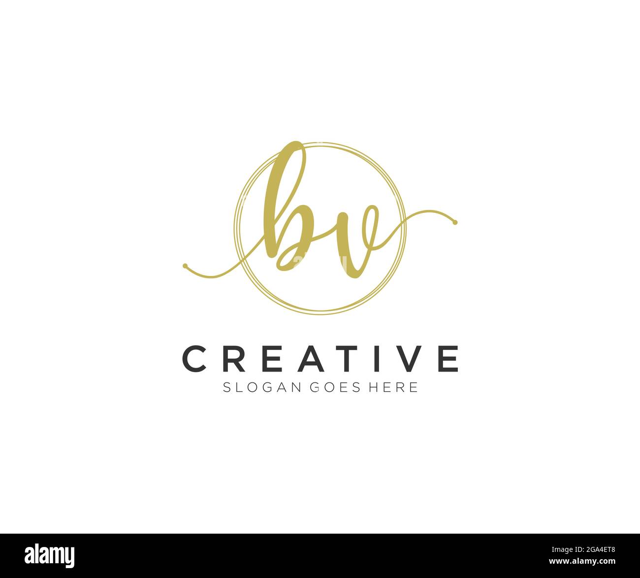 Initial logo bv Cut Out Stock Images & Pictures - Alamy