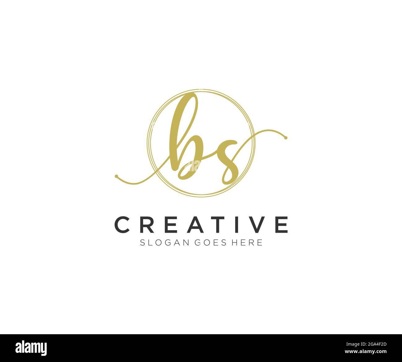 Bs initials logo hi-res stock photography and images - Alamy