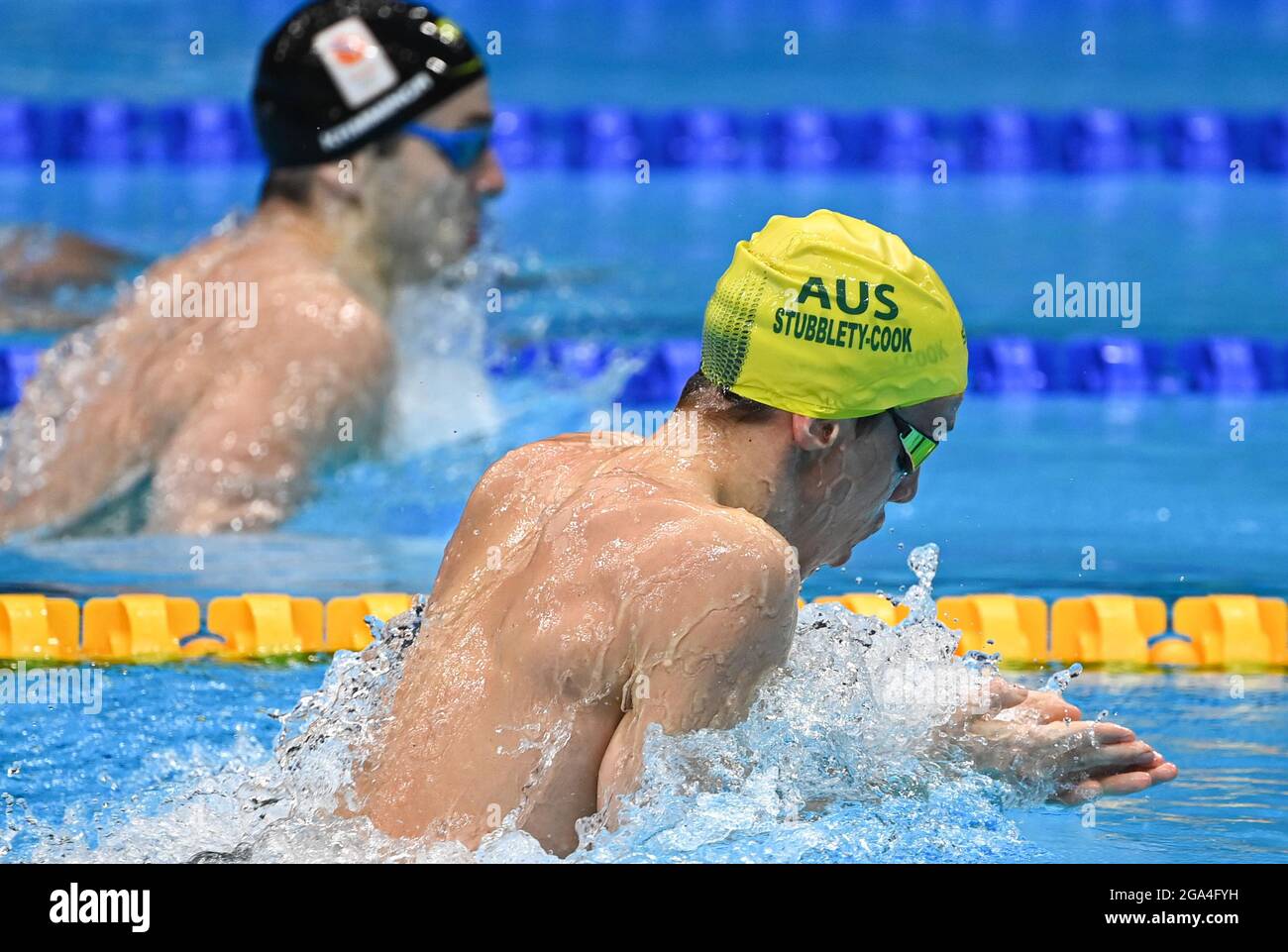 Tokyo, Japan. 29th July, 2021. Izaac Stubblety-Cook (R) of Australia ...