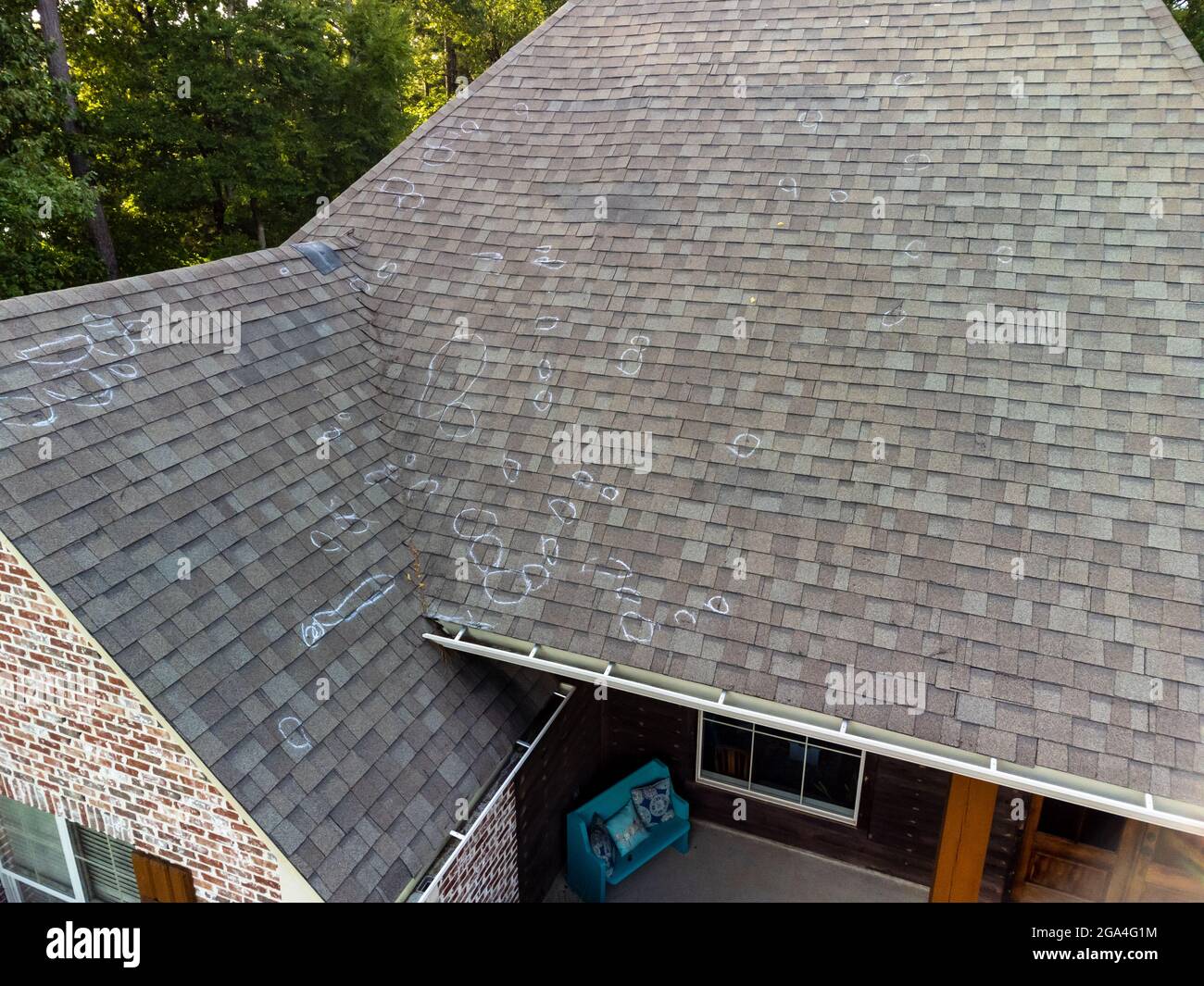 Hail damage, roof hi-res stock photography and images - Alamy