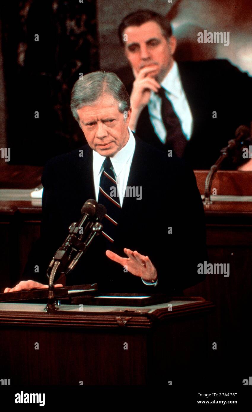 Jimmy carter joint session of congress hi-res stock photography and ...