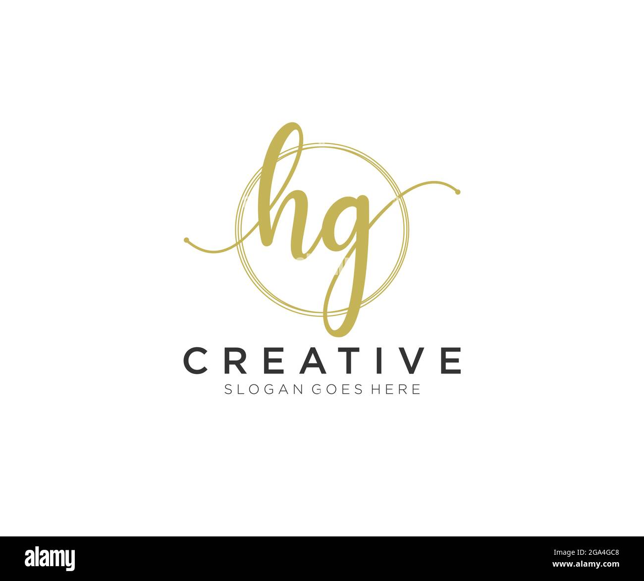 Hg initials logo hi-res stock photography and images - Alamy