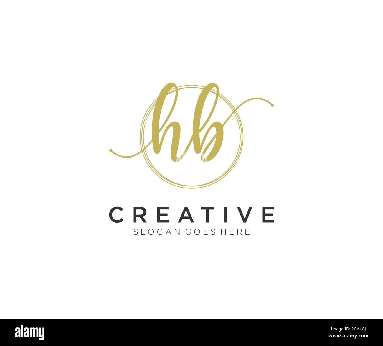 Letter hb logo hi-res stock photography and images - Alamy