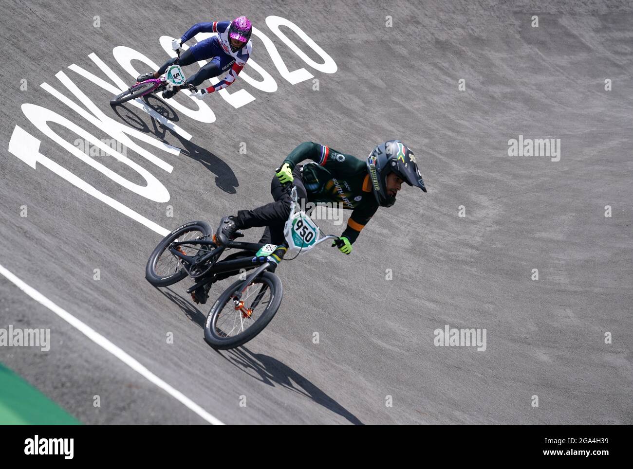 Great Britain's Kye Whyte andSuth Africa's Alex Limberg in the Men's ...