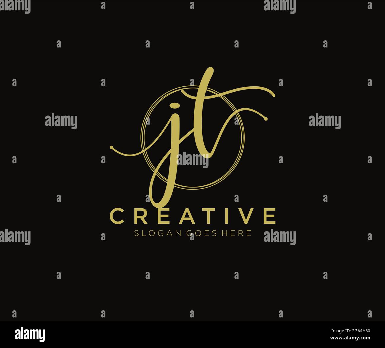 Letter jt logo hi-res stock photography and images - Alamy