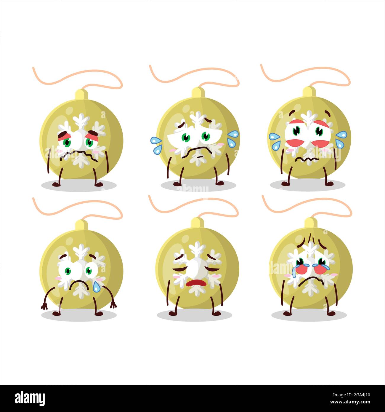 Christmas lights cartoon character with sad expression. Vector ...