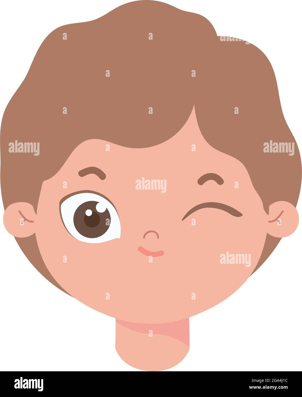 male child winking Stock Vector Image & Art - Alamy