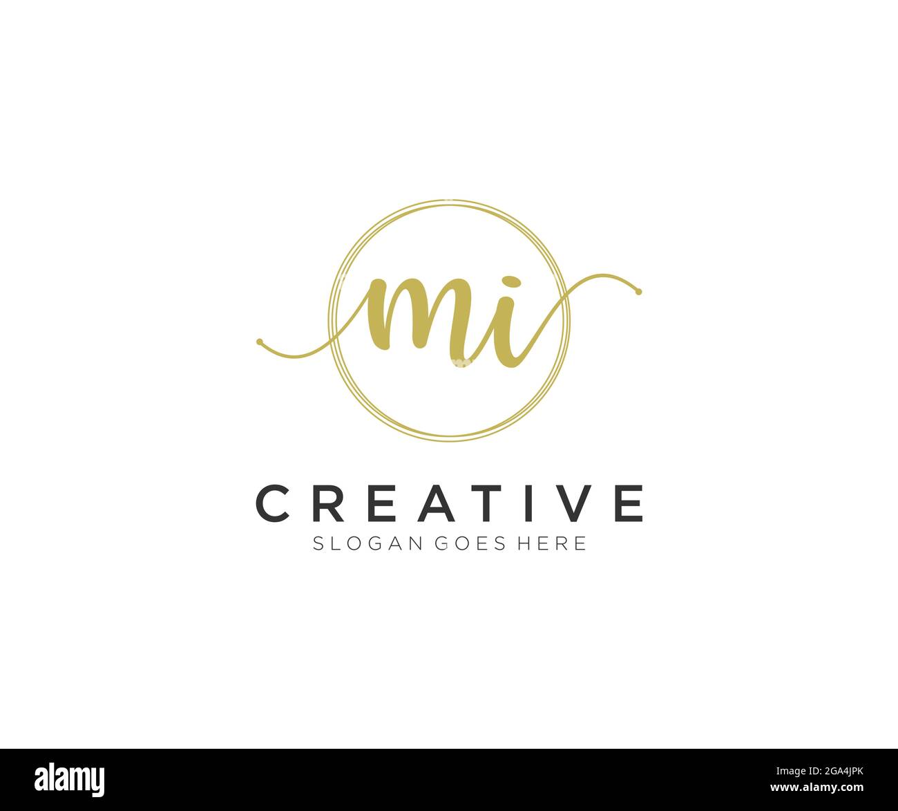 Letter mi logo hi-res stock photography and images - Alamy