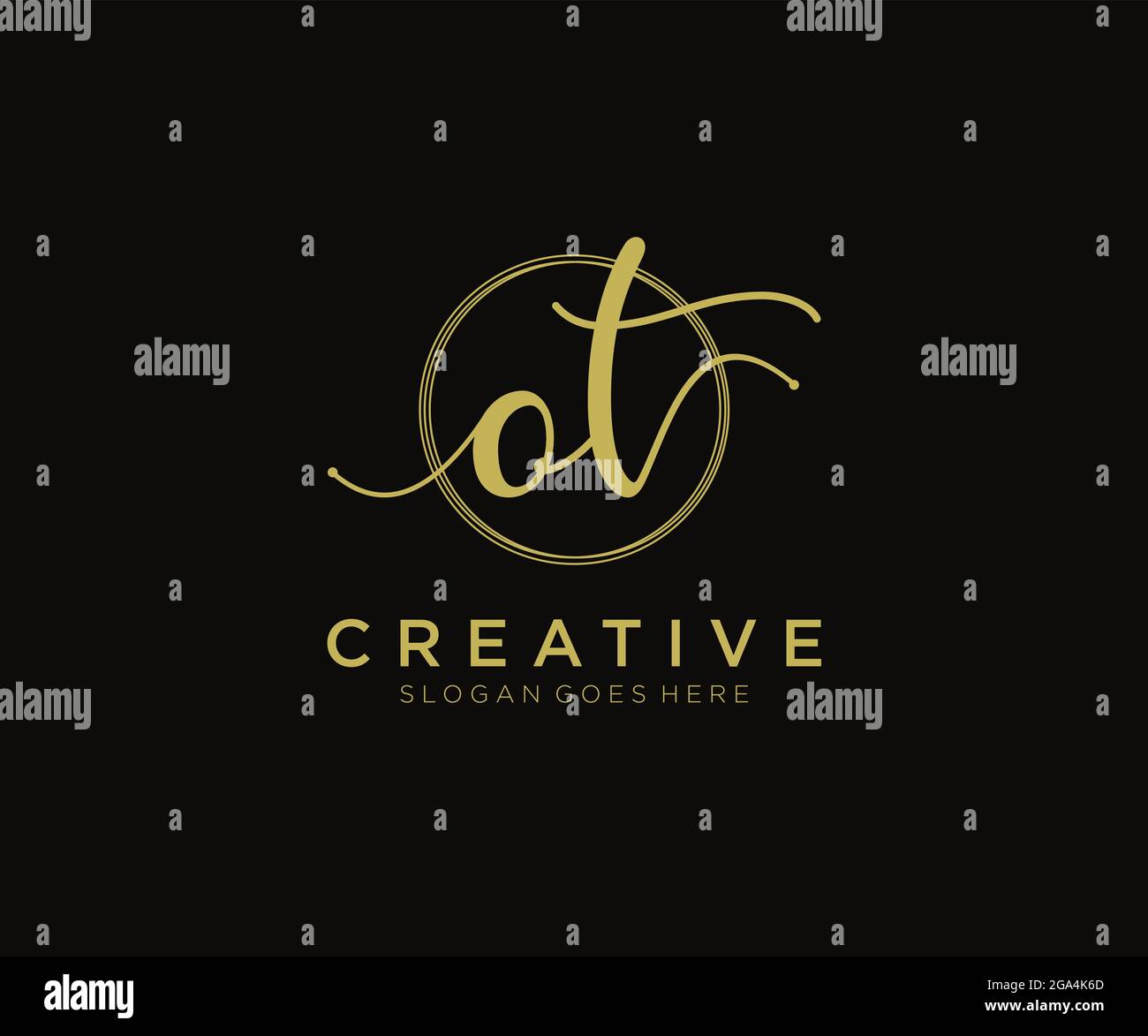 Ot letter logo hi-res stock photography and images - Alamy