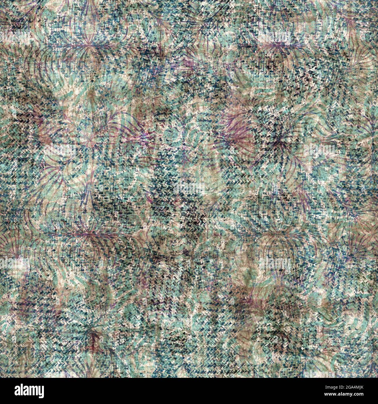 Seamless elegant mixed media pattern in navy, blue, pink, and cream ...