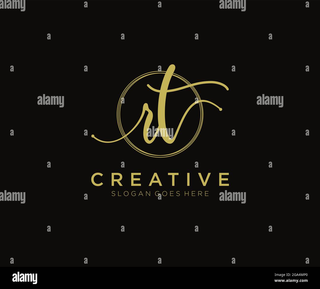 Letter rt logo hi-res stock photography and images - Alamy