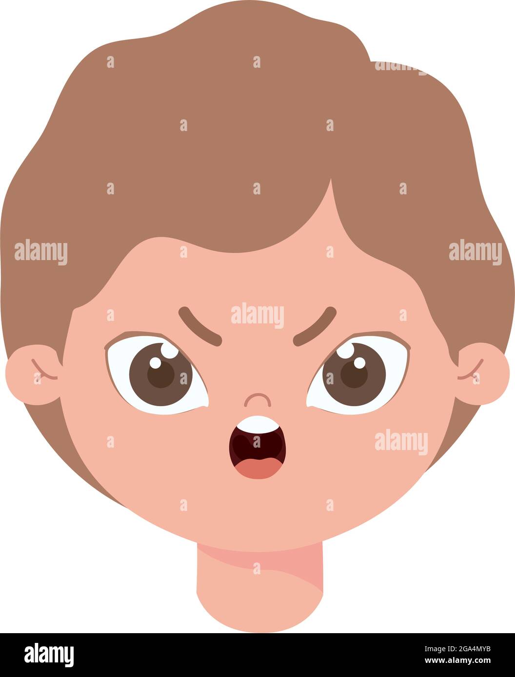male child with rage Stock Vector Image & Art - Alamy