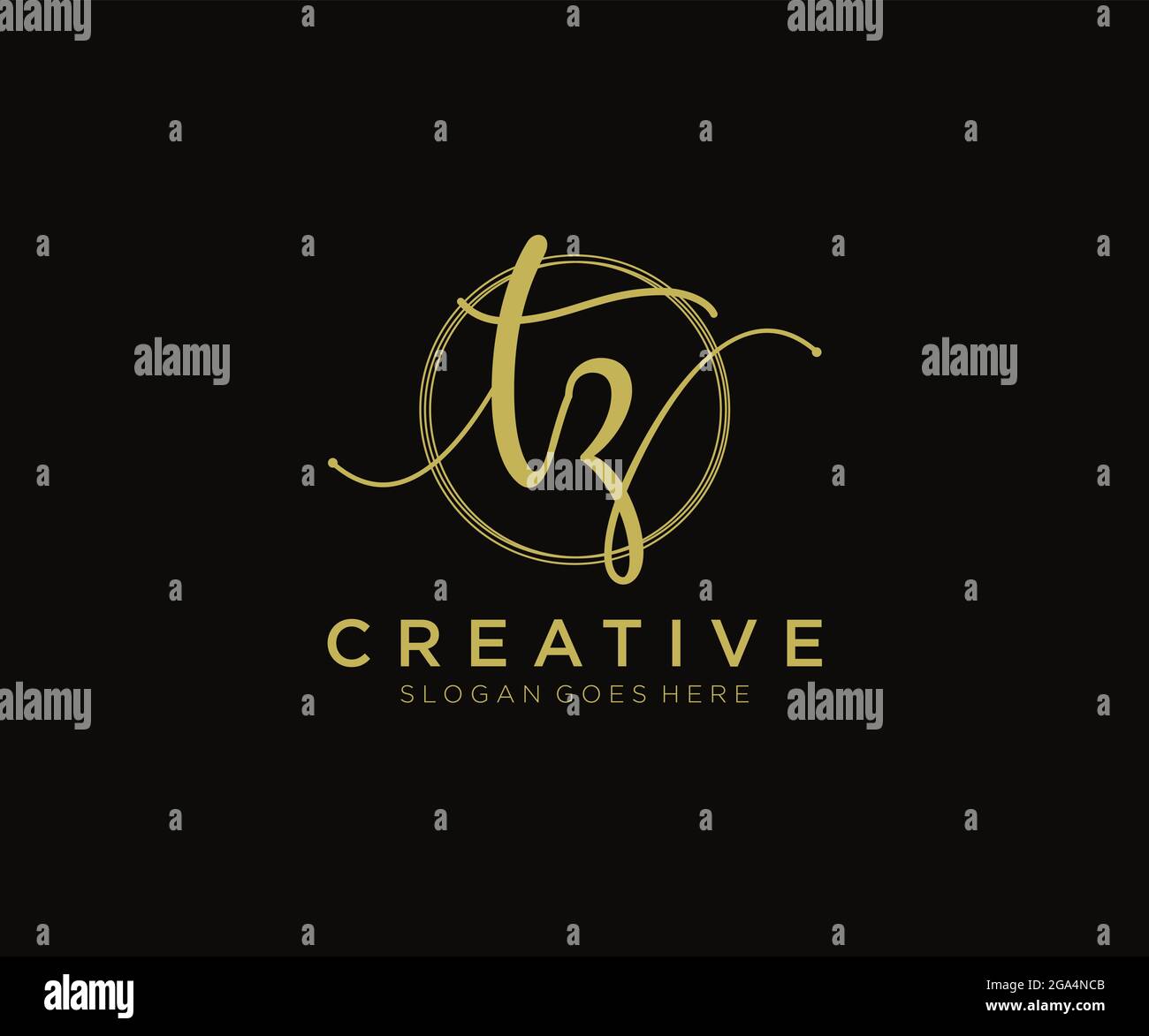 Tz minimal logo design hi-res stock photography and images - Alamy