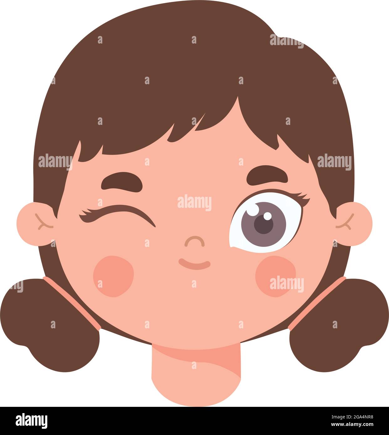 young lady winking Stock Vector Image & Art - Alamy