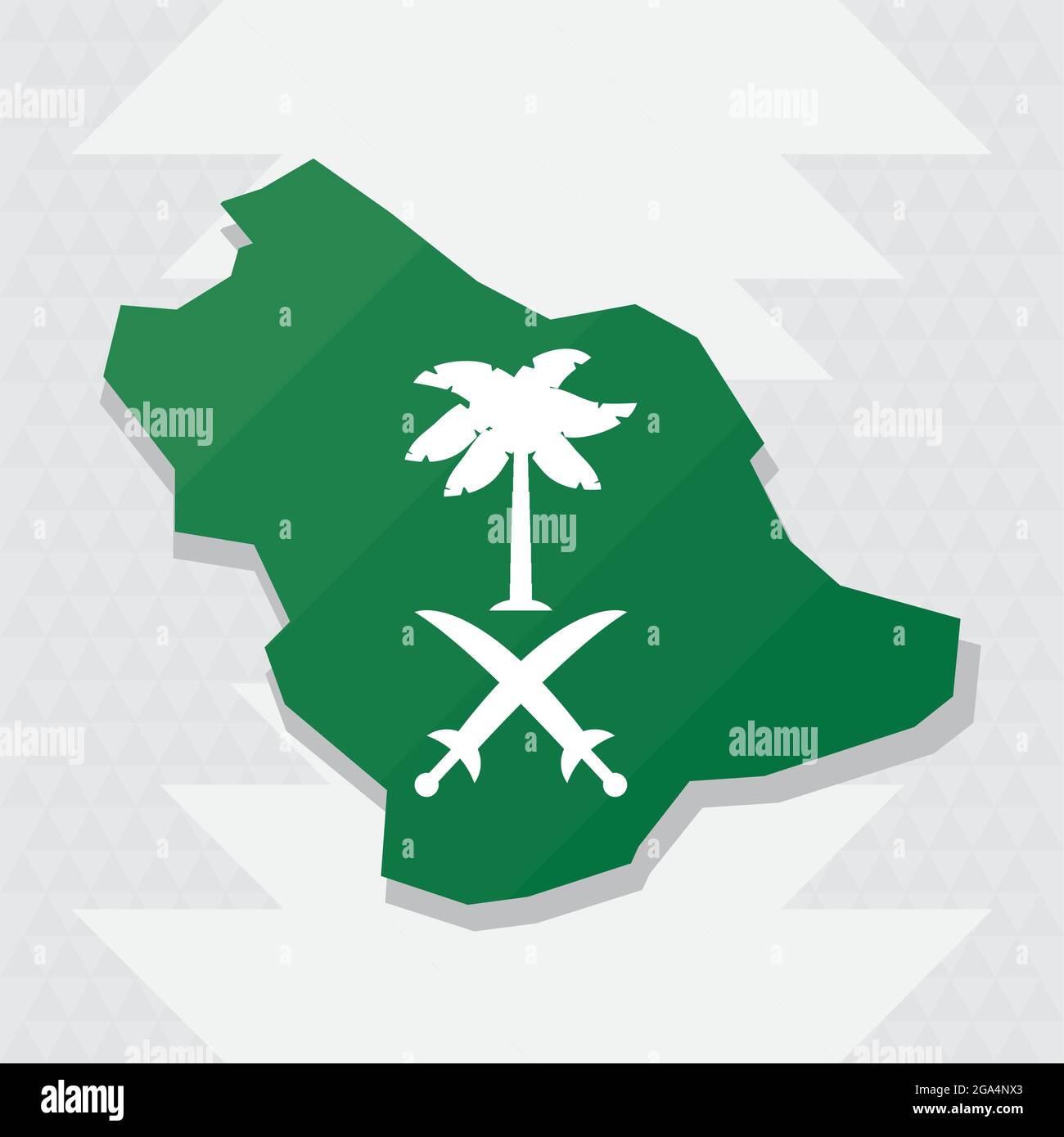 Saudi arabia design with map and symbols Stock Vector Image & Art - Alamy