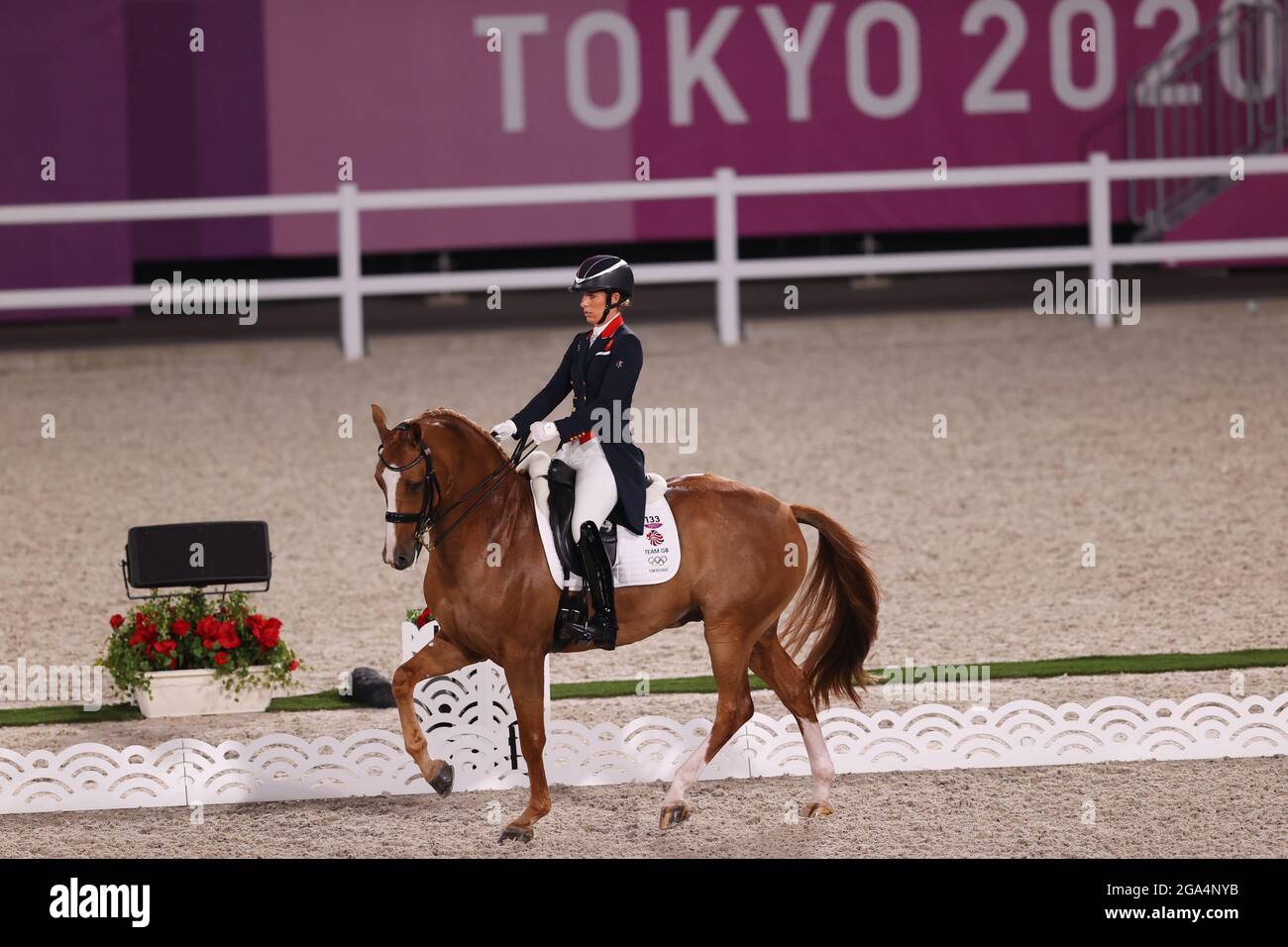 Tokyo, Japan. 28th July, 2021. Charlotte Dujardin (GBR) Equestrian ...