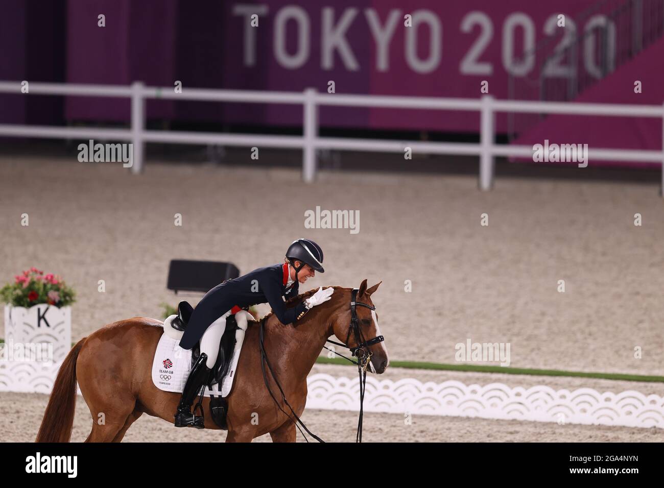 Tokyo, Japan. 28th July, 2021. Charlotte Dujardin (GBR) Equestrian ...