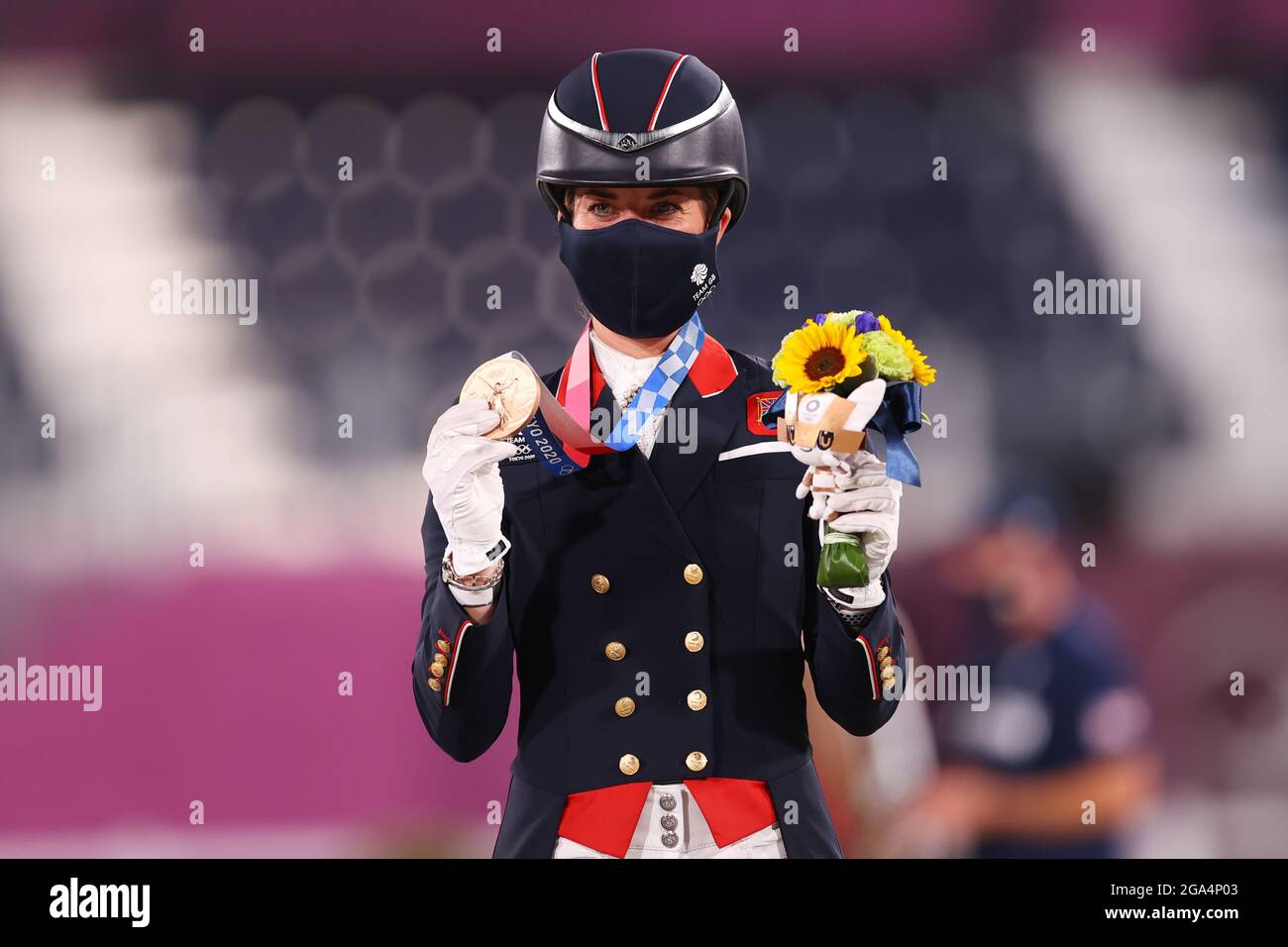 Tokyo, Japan. 28th July, 2021. Charlotte Dujardin (GBR) Equestrian ...