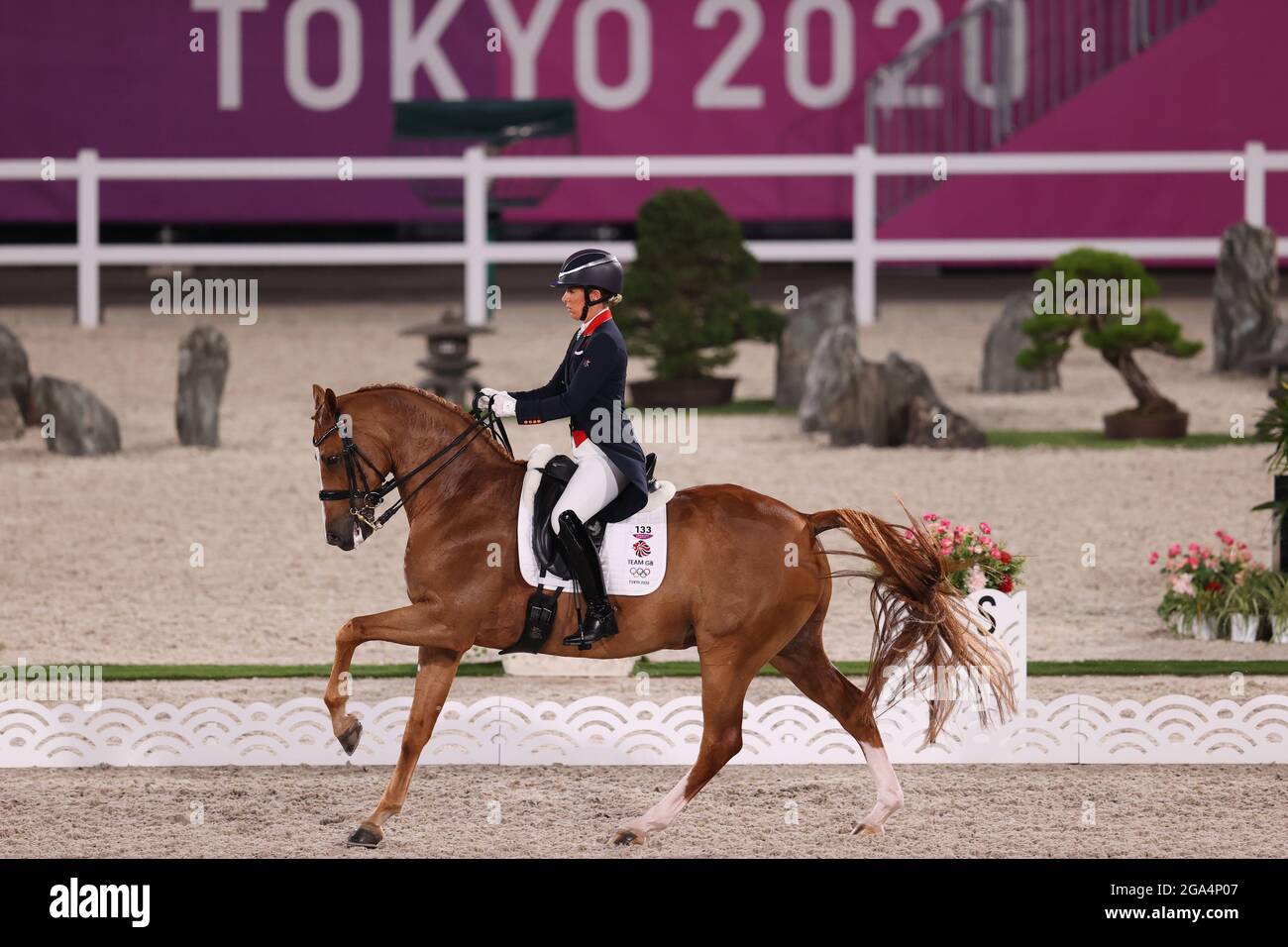 Tokyo, Japan. 28th July, 2021. Charlotte Dujardin (GBR) Equestrian ...