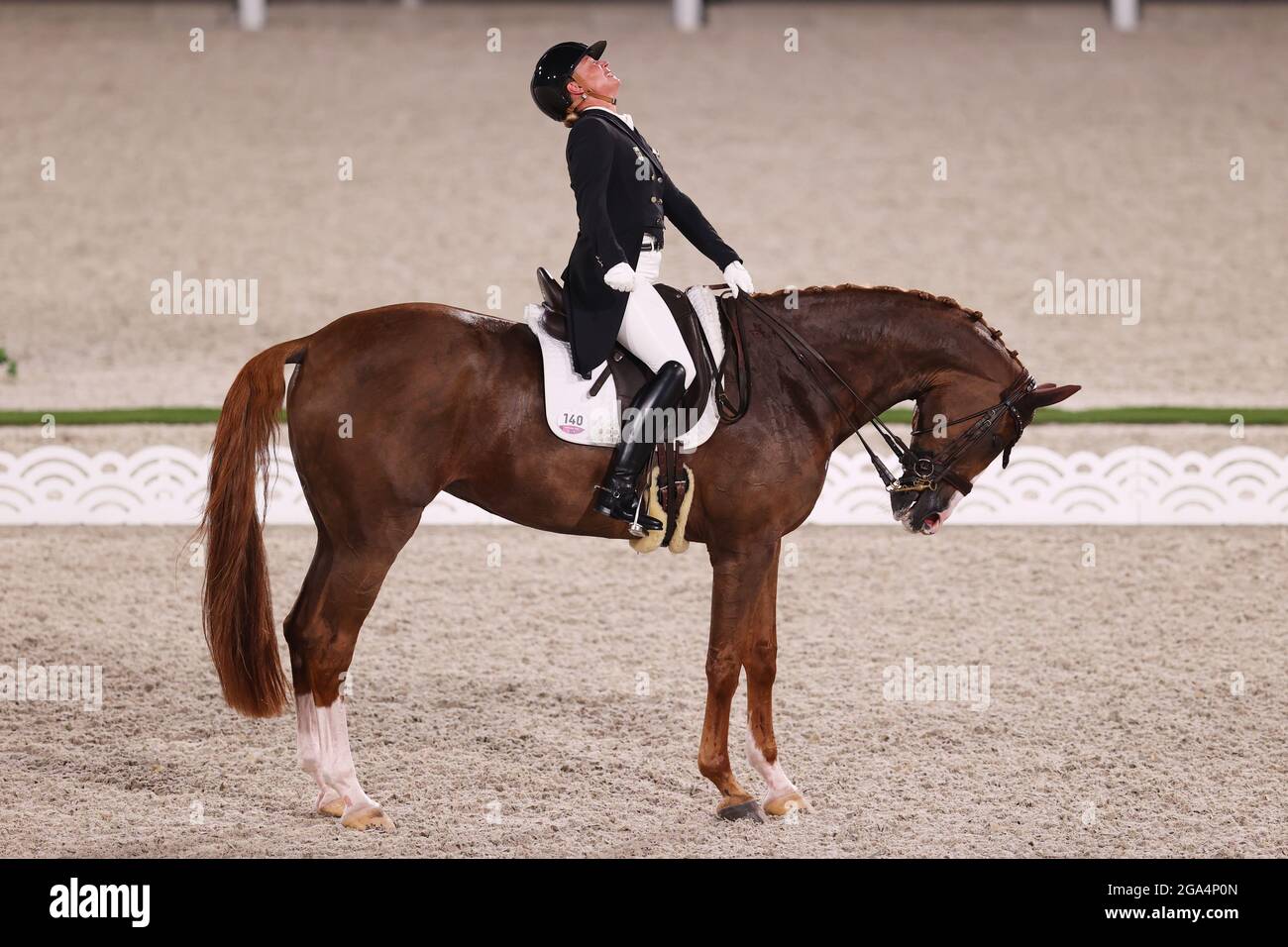 Tokyo, Japan. 28th July, 2021. Isabell Werth (GER) Equestrian ...