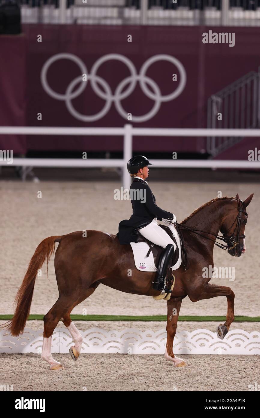 Tokyo, Japan. 28th July, 2021. Isabell Werth (GER) Equestrian ...