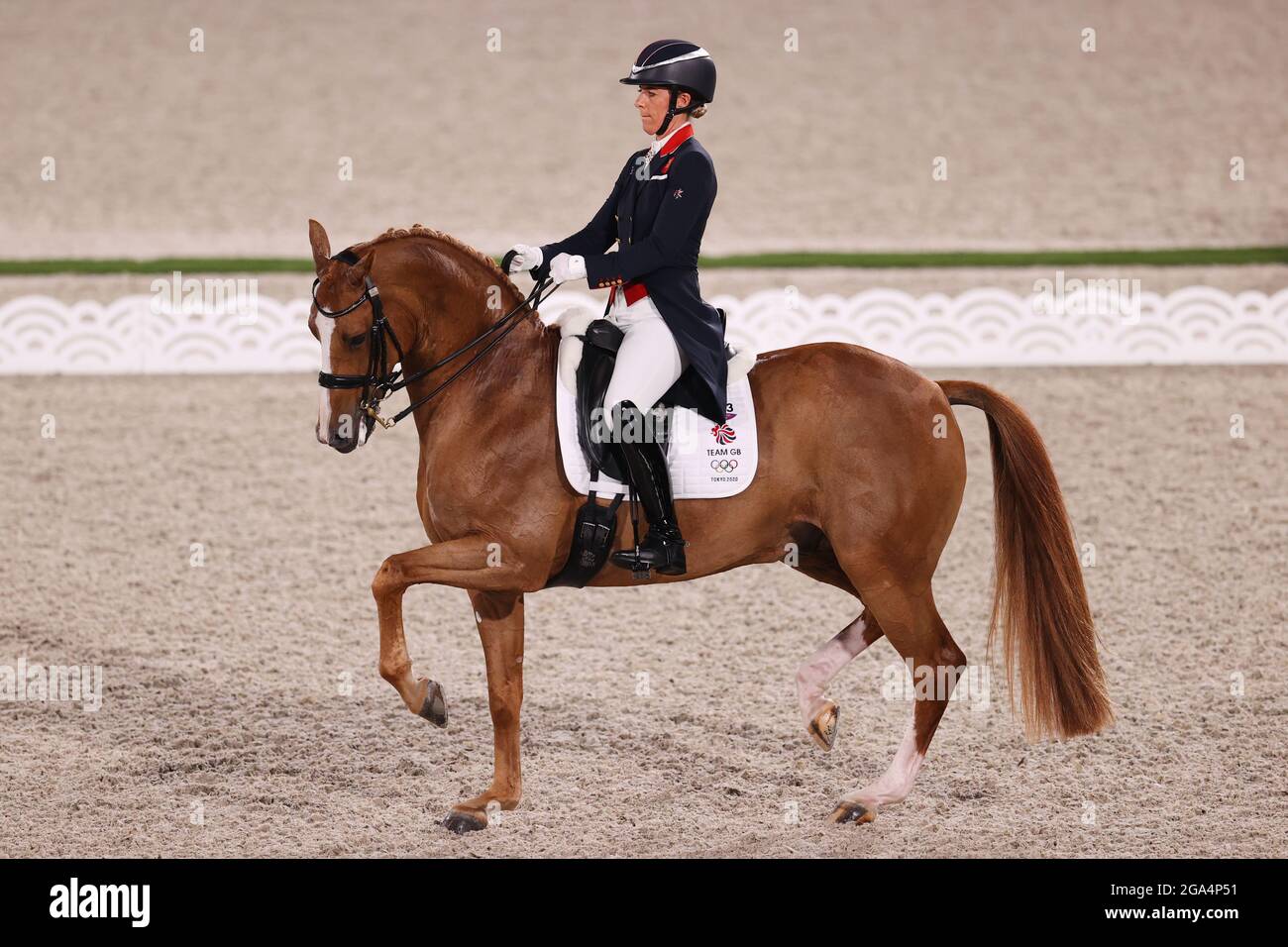 Tokyo, Japan. 28th July, 2021. Charlotte Dujardin (GBR) Equestrian ...