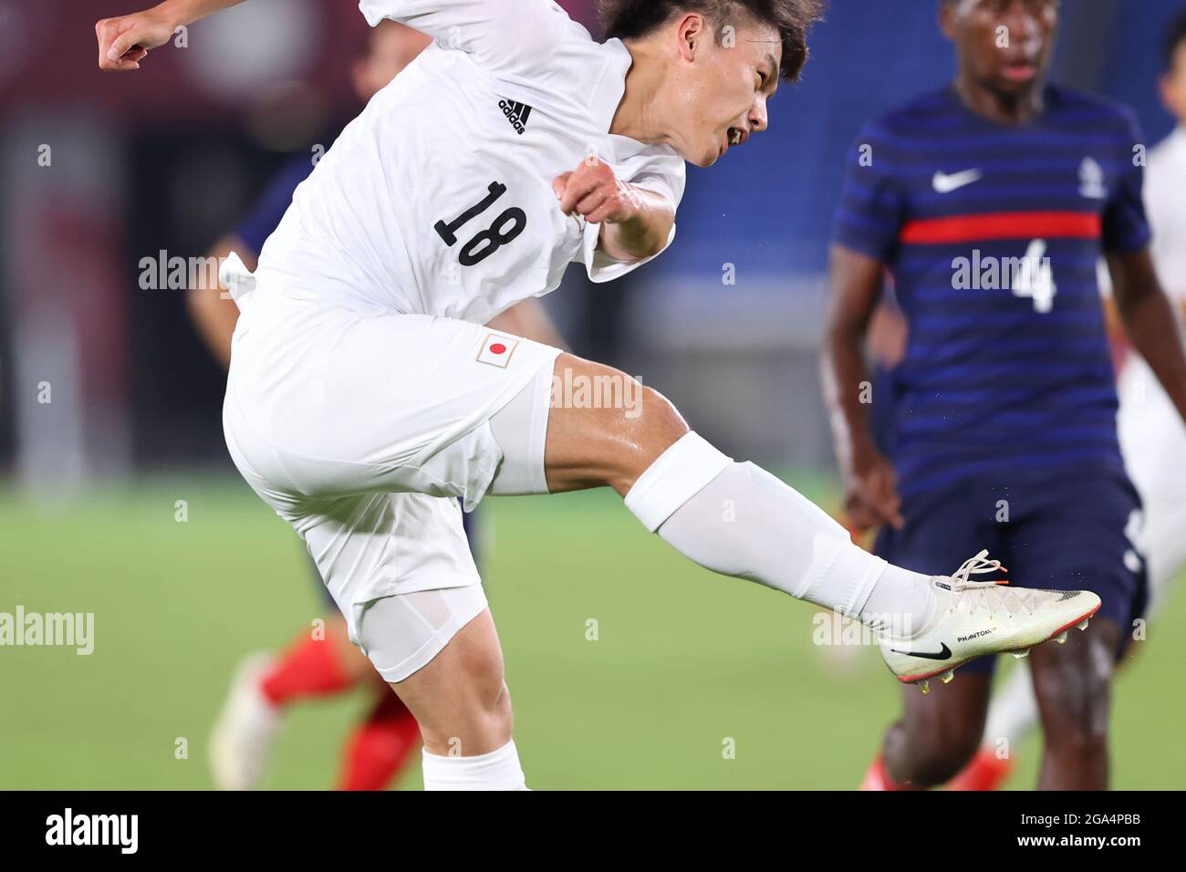 Kanagawa, Japan. 28th July, 2021. Ayase Ueda (JPN) Football/Soccer ...