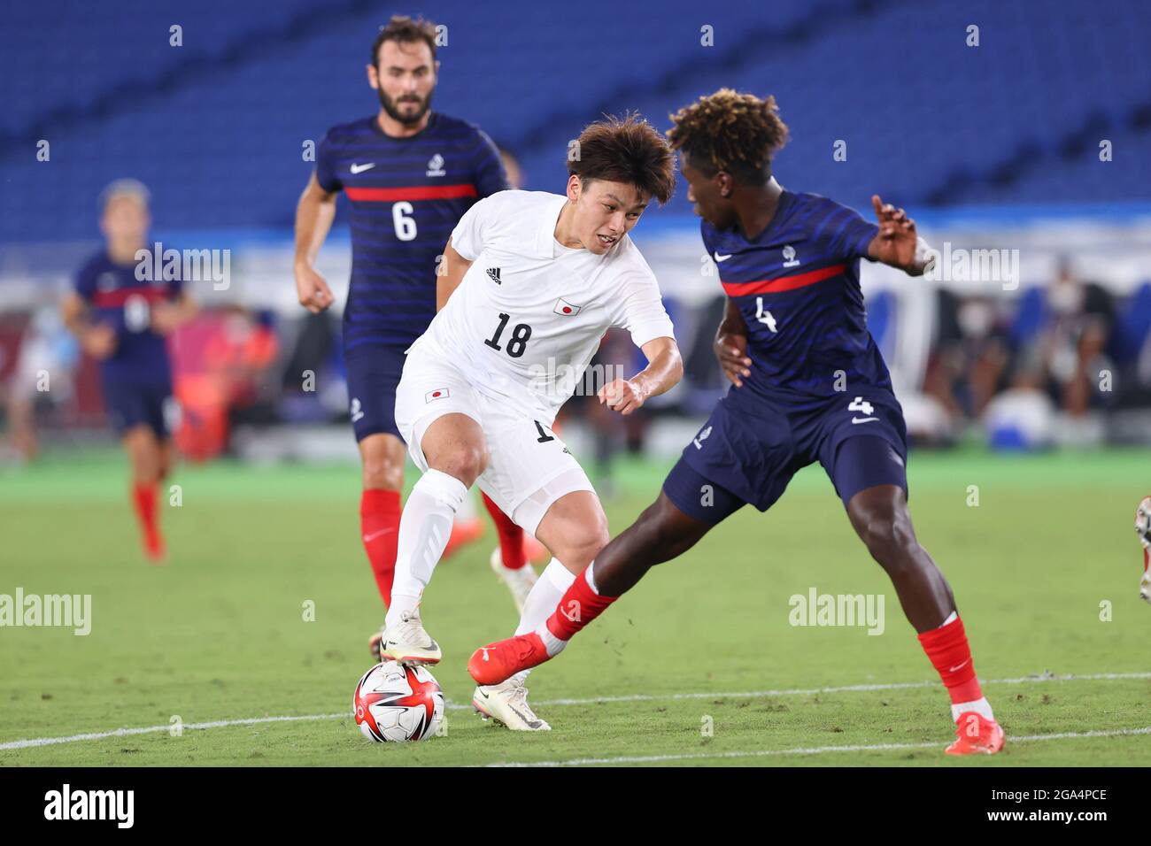 Kanagawa, Japan. 28th July, 2021. Ayase Ueda (JPN) Football/Soccer ...