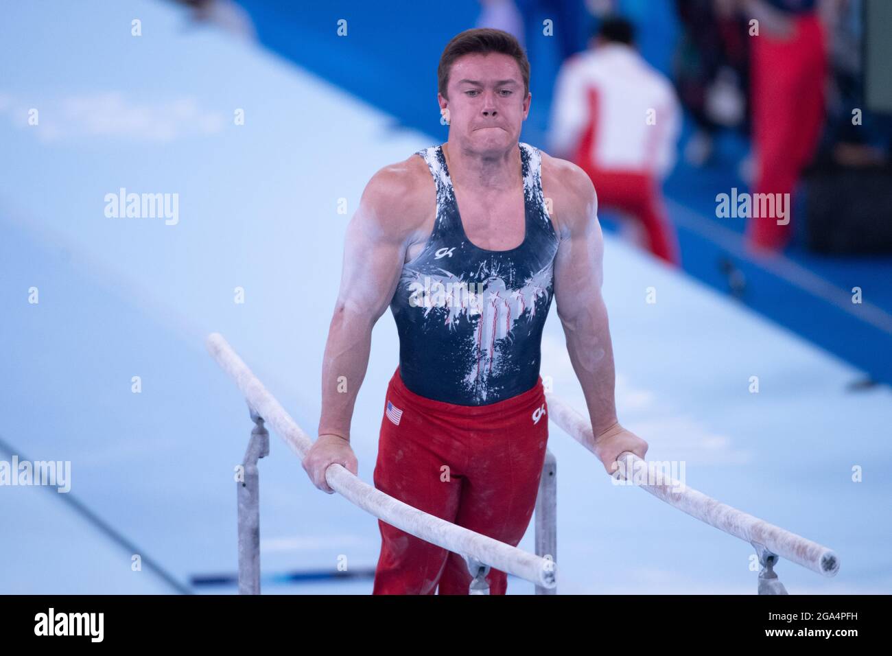 Brody Malone (USA) men's all-around final Artistic Gymnastics JULY 28 ...