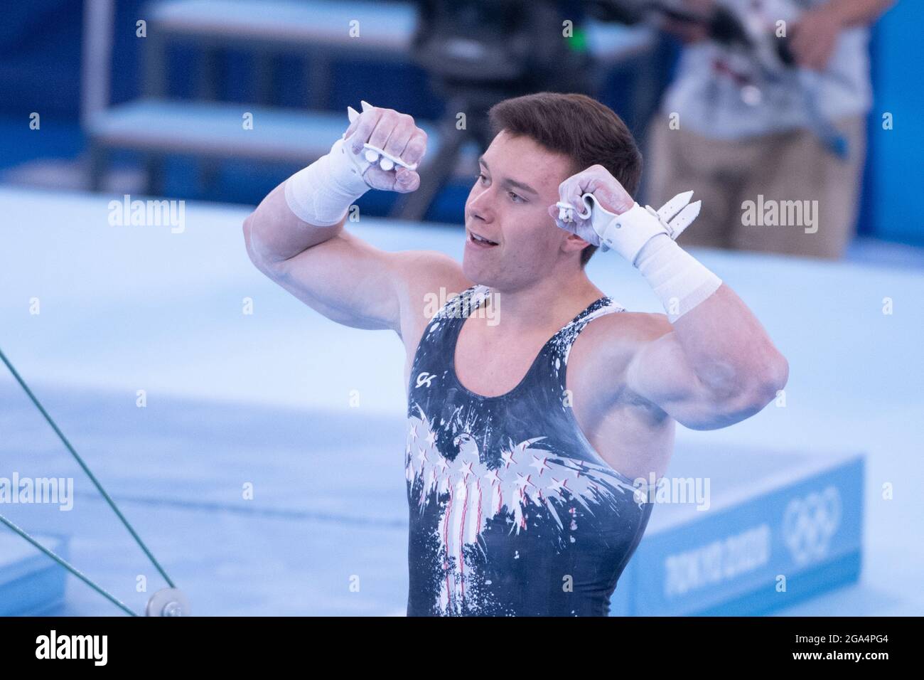 Brody Malone (USA) men's all-around final Artistic Gymnastics JULY 28 ...