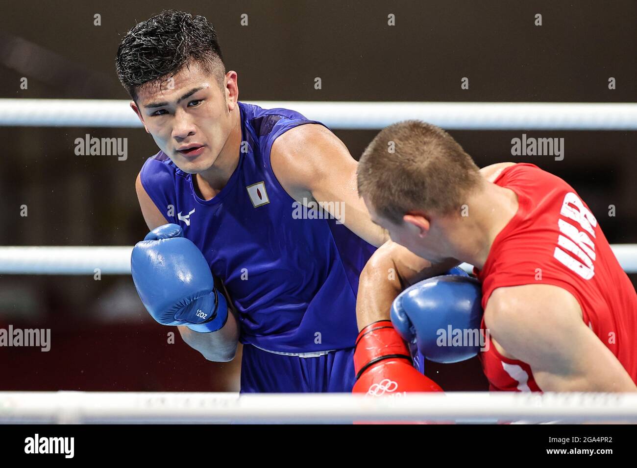 Tokyo, Japan. 29th July, 2021. (L to R) Yuito Moriwaki (JPN), KHYZHNIAK ...
